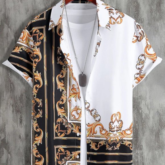 Manfinity | Shirts | Designer Inspired Baroque Shirt | Poshmark